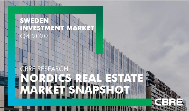 CBRE Sweden Real Estate Investment Market Snapshot Q4 2020